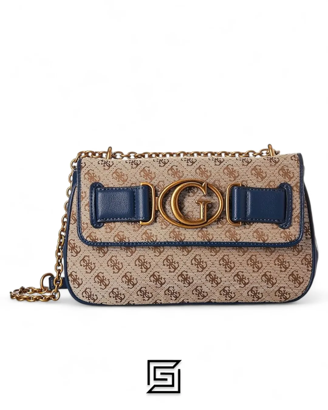 Guess leather Aviana Convertible X Body Flap Blue - Elswefy
