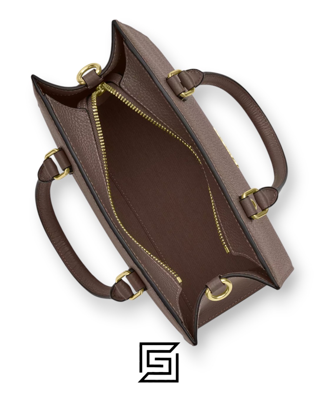 Maggie Small Tote Bag CY668 Dark Brown - Elswefy Stores