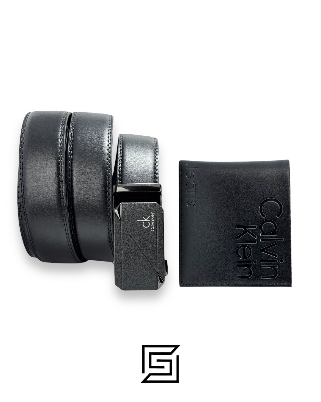 CK SET BELT AND WALLET CK LOGO MODEL 7 - Elswefy Stores