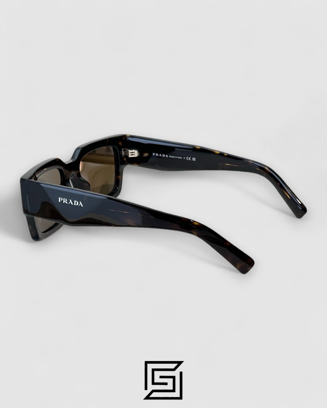 Prada SPR B17 Brown Lenses Tiger Brown Frame - Elswefy Stores