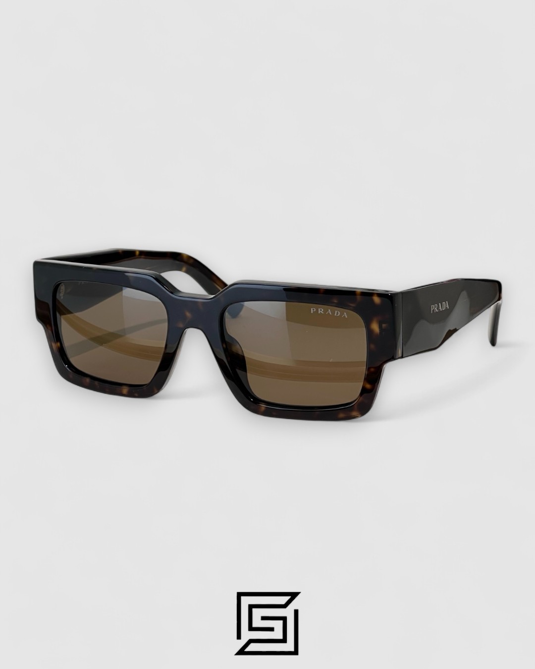 Prada SPR B17 Brown Lenses Tiger Brown Frame - Elswefy Stores
