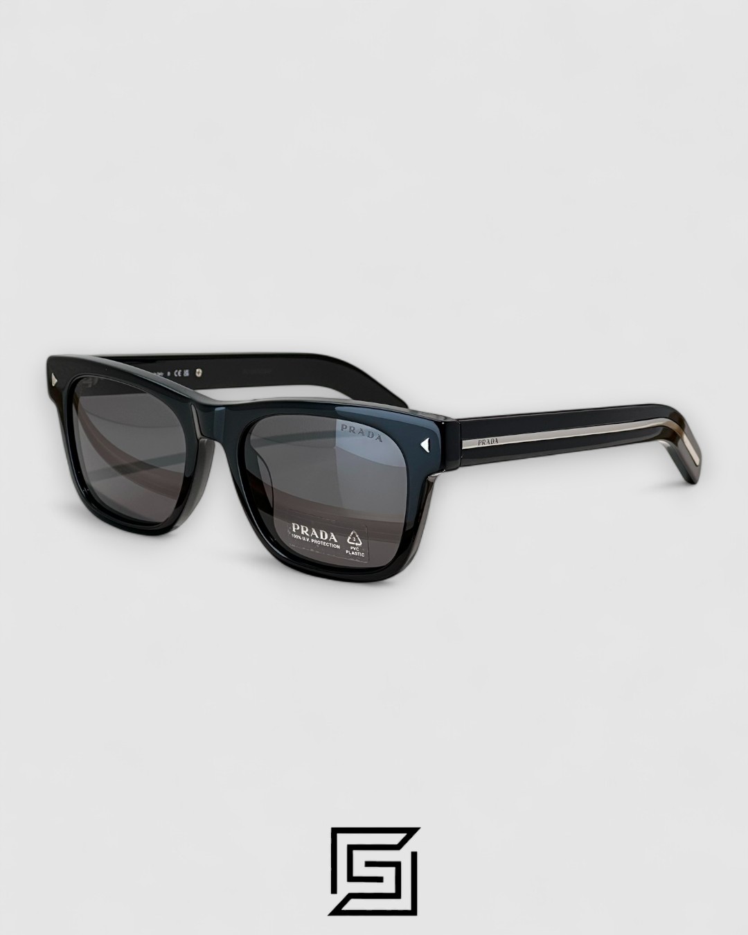 Prada SPR 17SF Black Lenses Black Frame - Elswefy Stores
