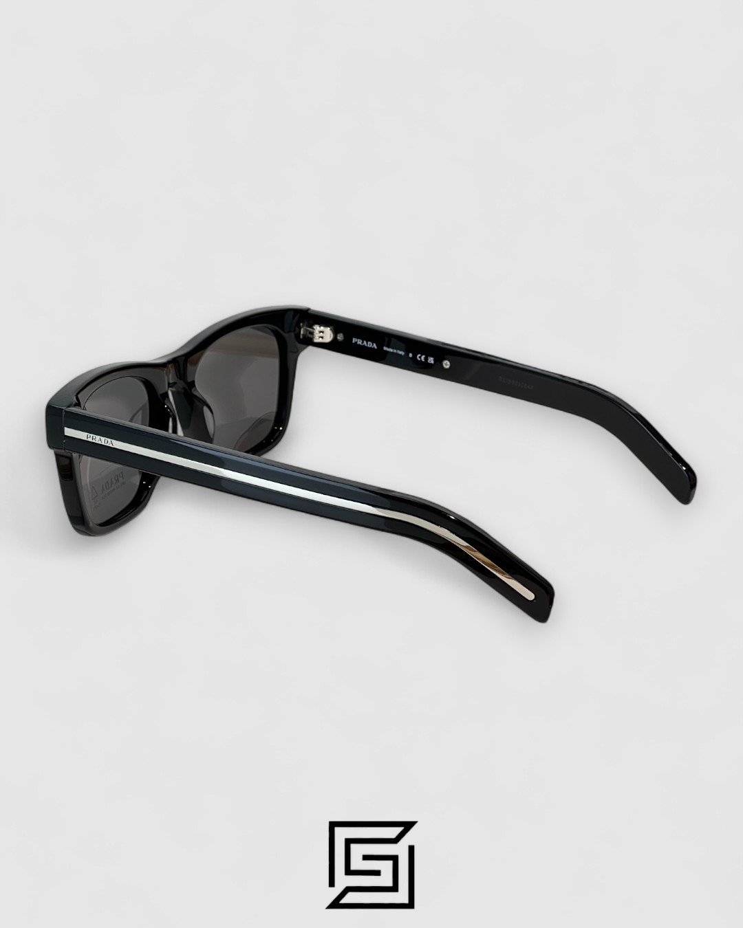 Prada SPR 17SF Black Lenses Black Frame - Elswefy Stores