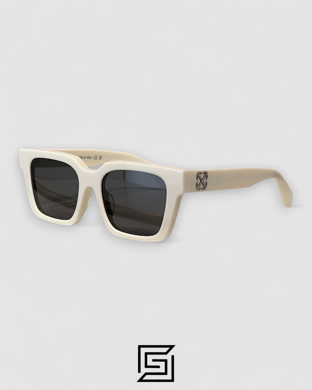 Off-White OER111 Black Lenses White Frame - Elswefy Stores