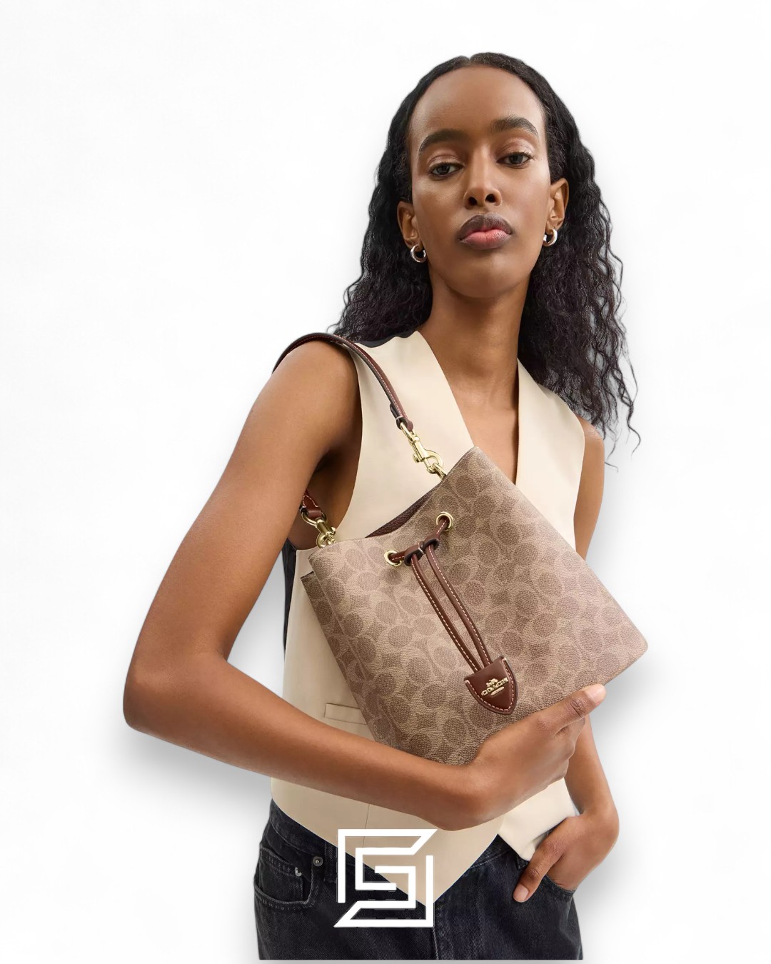 Coach Rowan Bucket Bag In Signature Canvas Brown – Style No. CBH07 ...